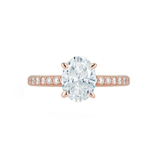 Pavé Collection - Cushion-Cut Diamond Engagement Ring