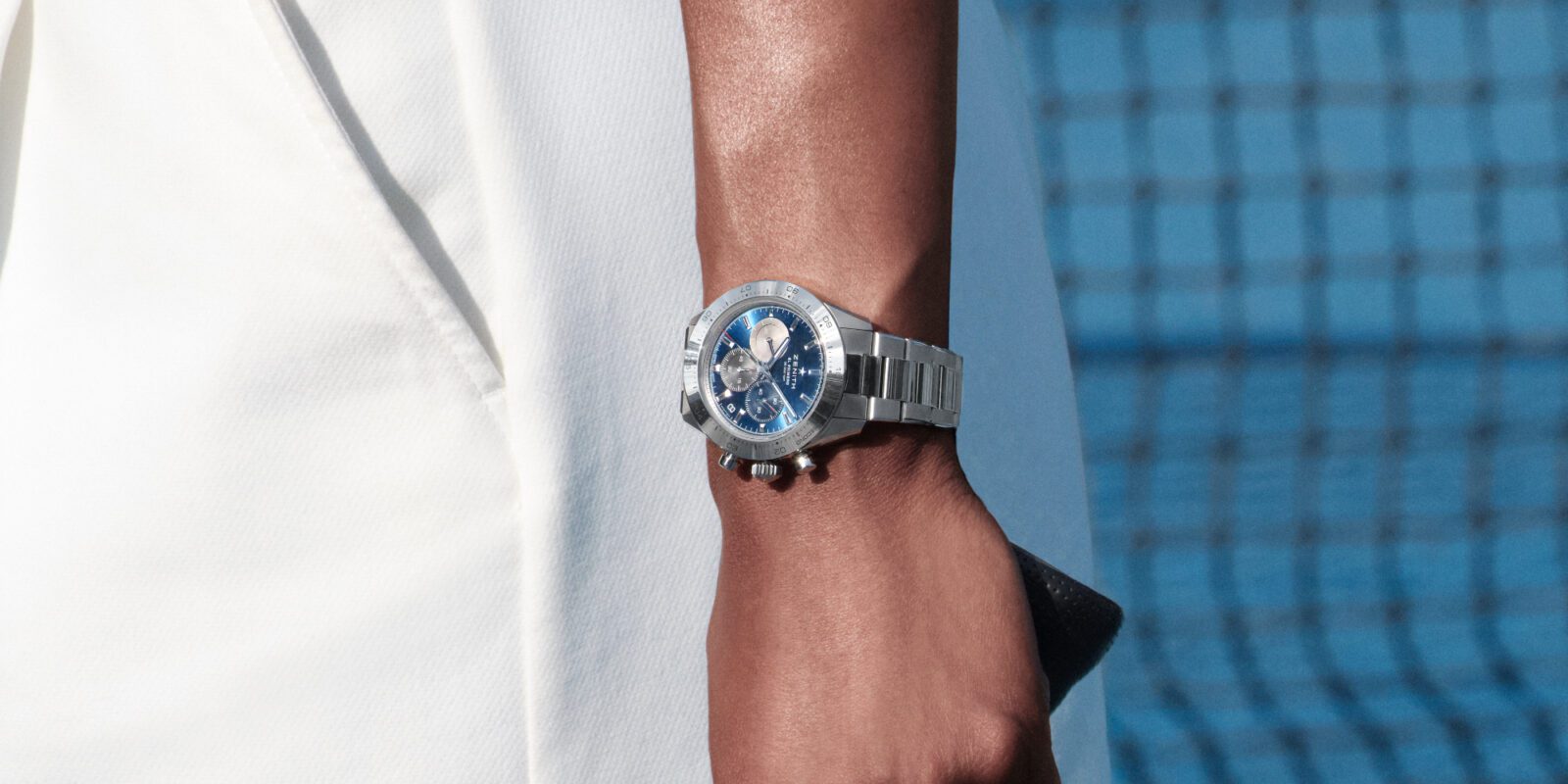 ZENITH Chronomaster Sport Metallic Blue Dial in Stainless Steel